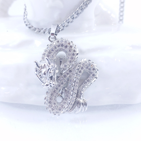 Accessories | 925 Silver Plated Chinese Dragon Pendant | Poshmark